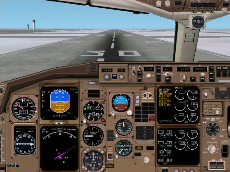 Boeing 757 Panel v1.1 - FS2002 Aircraft Panels - Avsim.su