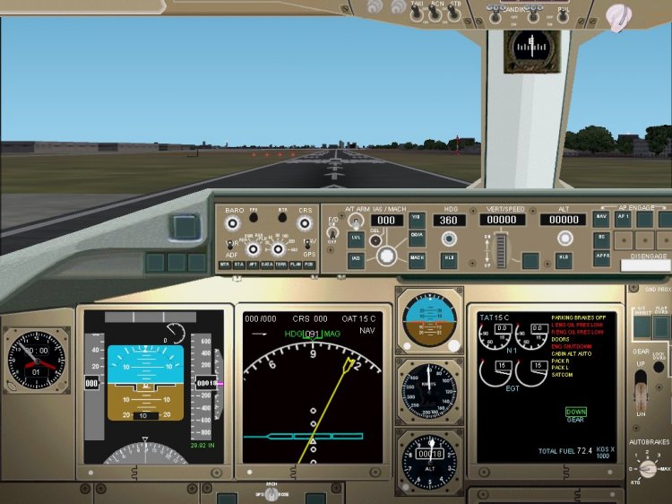 The panel Boeing 767-400 - FS2002 Aircraft Panels - Avsim.su