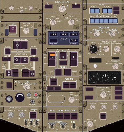 The panel Boeing 767-400 - FS2002 Aircraft Panels - Avsim.su