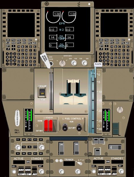 The panel Boeing 767-400 - FS2002 Aircraft Panels - Avsim.su