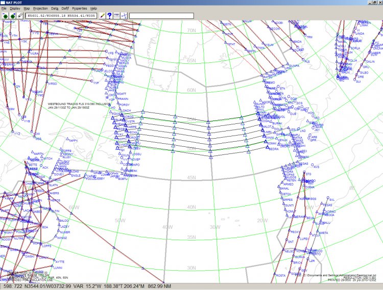 Natplot NAT track visualization software - For Pilots - Avsim.su