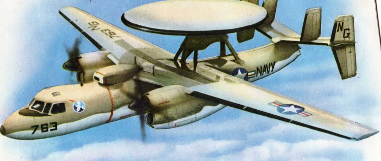 AWACS aircraft E-2C Hawkeye, U.S. Air Force - Visual Aids - Avsim.su