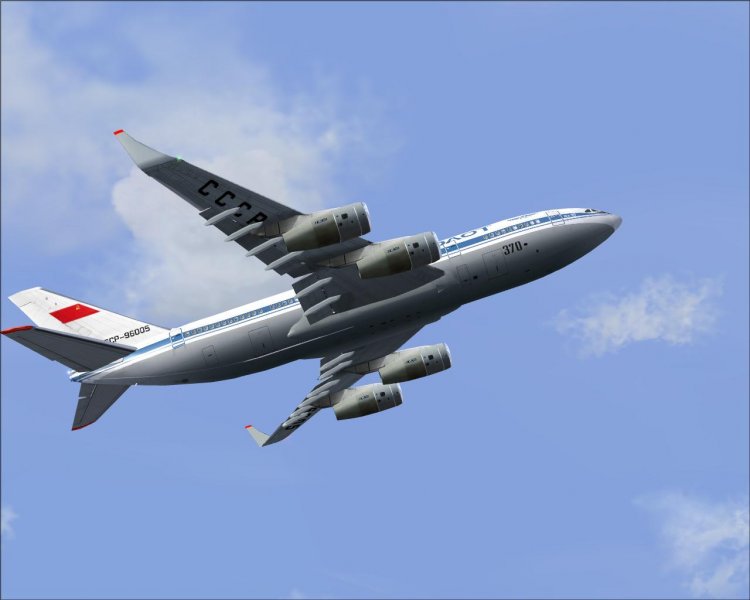 Repaint Aeroflot 80 for IL-96-300 from Samdim. - FS2004 Aircraft ...