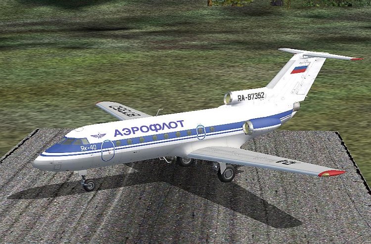 SD Yak-40 v 2.01 Aeroflot 80-x 90-x - FS2004 Aircraft Liveries and Textures - Avsim.su