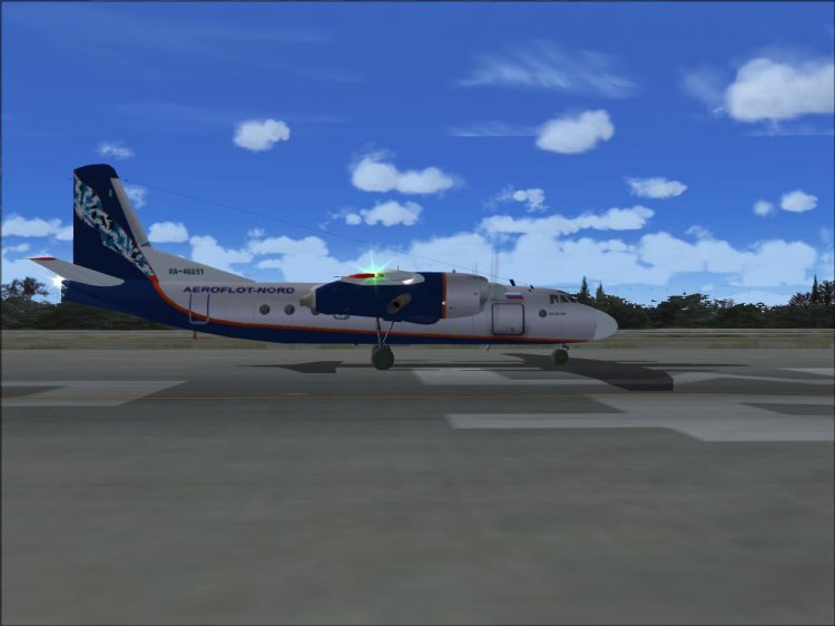 The texture of the An-24 (extreme version Samdim) Aeroflot-Nord ...