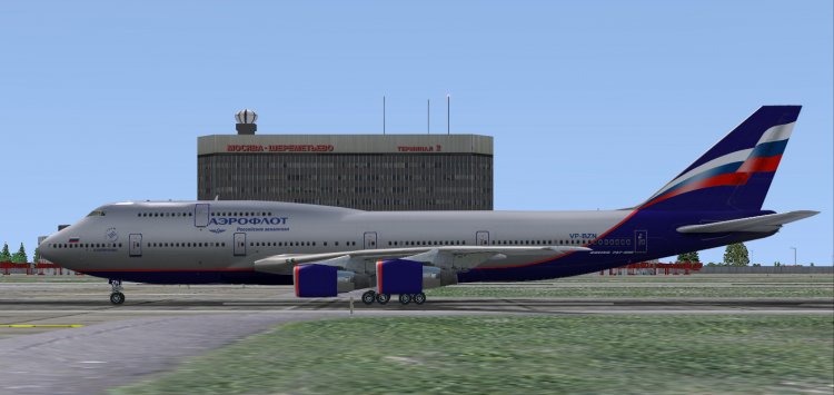 FS2004. PMDG Boeing 747-400 Aeroflot NC - FS2004 Aircraft Liveries and ...