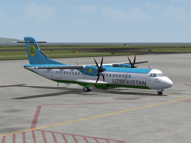 Flight1 ATR 72-500 Uzbekistan UK91107 - FS2004 Aircraft Liveries and ...