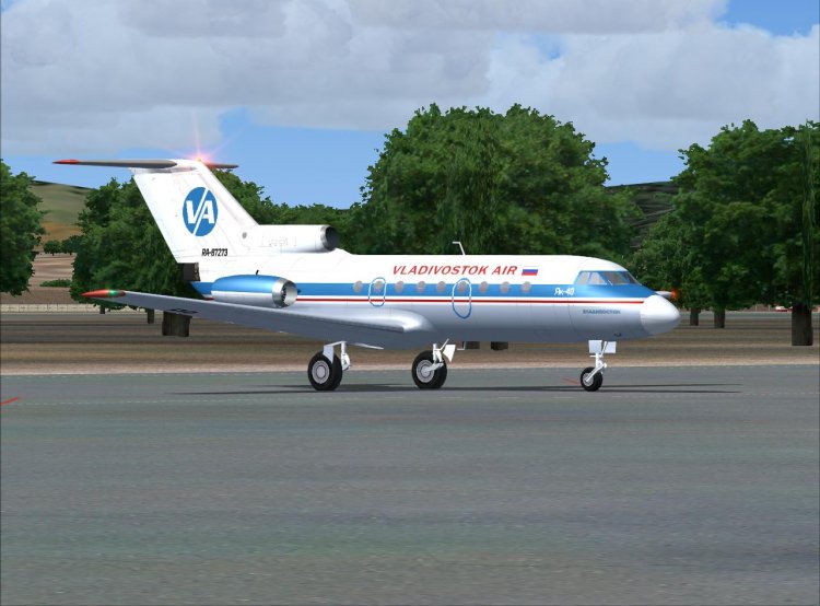 Yak-40 RA-87273 "Vladivostok air". Model by Samdim - FS2004 Aircraft Liveries and Textures ...
