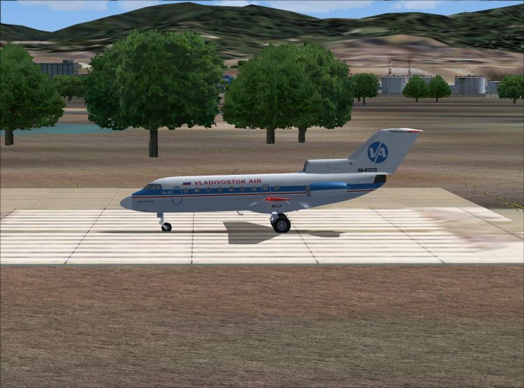Yak-40 RA-87273 "Vladivostok air". Model by Samdim - FS2004 Aircraft Liveries and Textures ...