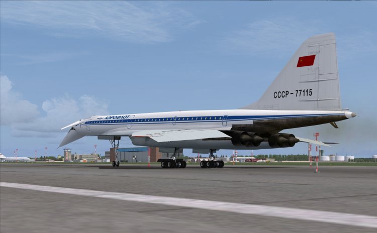 Package liveries of all sides of Tu-144 has ever been raised to the sky ...
