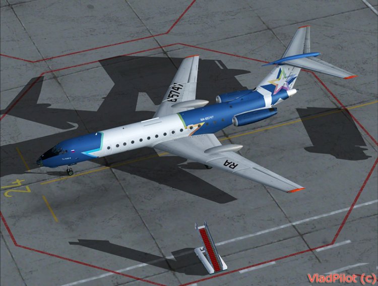 SCS Tu-134 v 1.2 "RusJet" RA-65747 - FS2004 Aircraft Liveries and ...