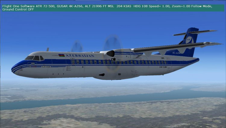Azerbaijan Airlines Flight 1 ATR-72-500 livery - FS2004 Aircraft ...