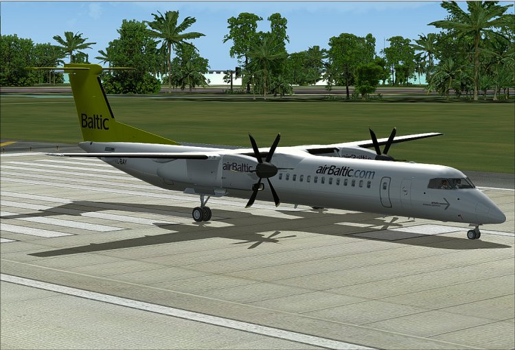 Ливрея AirBaltic для Dreamwings Dash 8-Q400 - FS2004 Aircraft Liveries ...