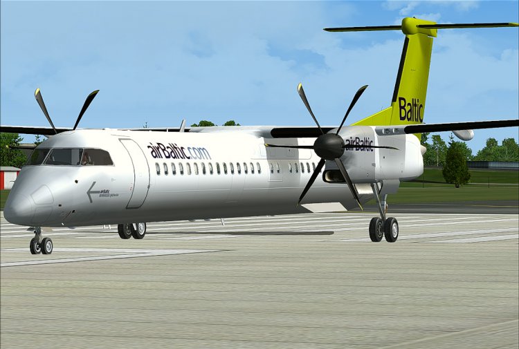 Ливрея AirBaltic для Dreamwings Dash 8-Q400 - FS2004 Aircraft Liveries ...