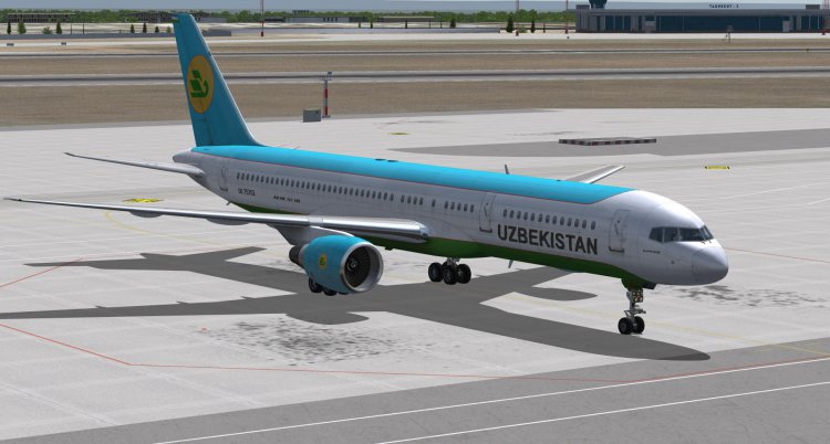 Captain Sim B757-23P UK-75702 Uzbekistan airways - FS2004 Aircraft ...