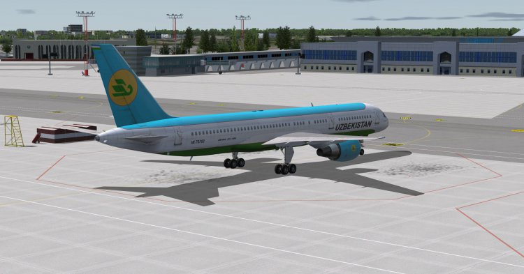 Captain Sim B757-23P UK-75702 Uzbekistan airways - FS2004 Aircraft ...