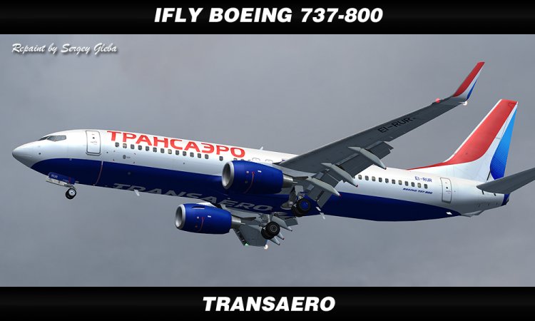 IFly Boeing 737-800 - Transaero - FS2004 Aircraft Liveries and Textures ...