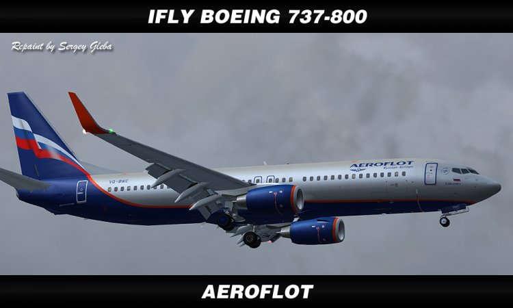IFly Boeing 737-800 - Aeroflot - FS2004 Aircraft Liveries and Textures ...