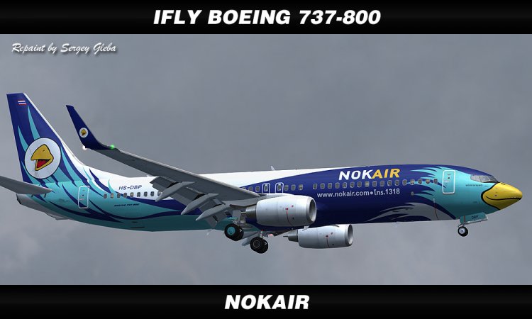 iFly Boeing 737-800 - Nok Air - FS2004 Aircraft Liveries and Textures ...