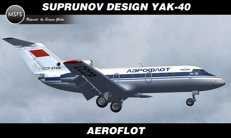 SD Yakovlev Yak-40 - Aeroflot USSR - FS2004 Aircraft Liveries and Textures - Avsim.su