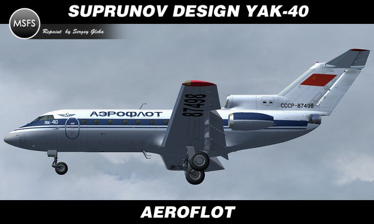 SD Yakovlev Yak-40 - Aeroflot USSR - FS2004 Aircraft Liveries and Textures - Avsim.su