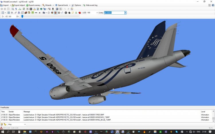 Aeroproyecto sukhoi-100 89005 - FS2004 Aircraft Liveries and Textures ...