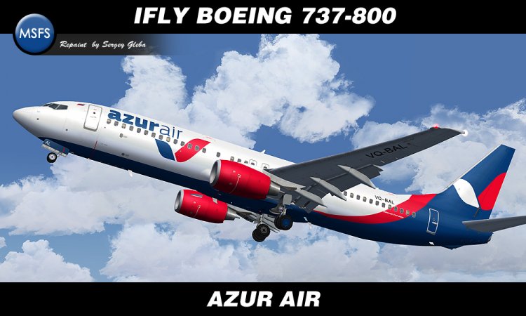 iFly Boeing 737-800 - Azur Air - FS2004 Aircraft Liveries and Textures ...