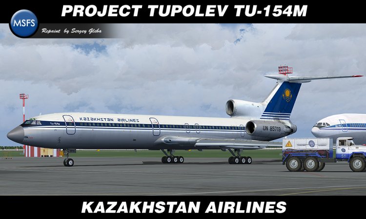 Project Tupolev Tu-154M - Kazakhstan Airlines - FS2004 Aircraft ...