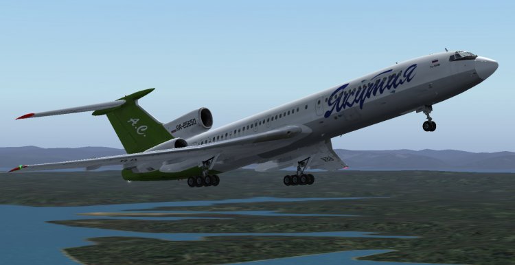 Tu-154M- Yakutia in hybrid livery with 400 Airways (Vitamin) - FS2004 ...