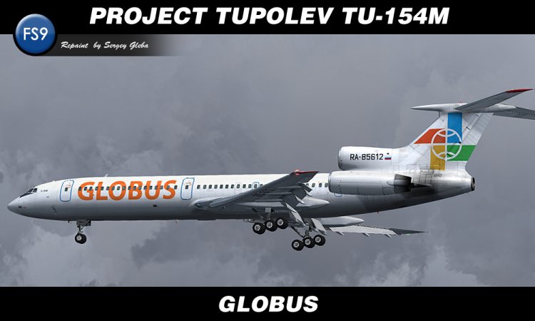 Project Tupolev Ту-154М - Глобус - FS2004 Aircraft Liveries and ...