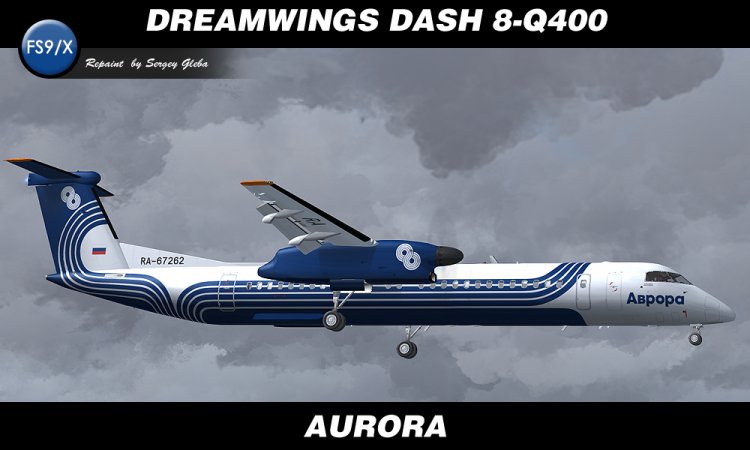 DreamWings Dash 8-Q400 Aurora - FS2004 Aircraft Liveries and Textures ...