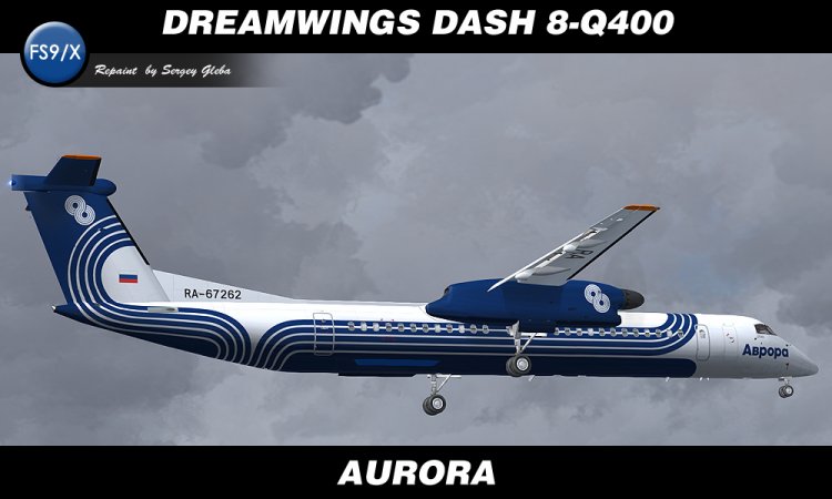 DreamWings Dash 8-Q400 Aurora - FS2004 Aircraft Liveries and Textures ...