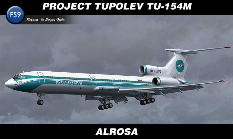 Project Tupolev Ту-154М - Alrosa - FS2004 Aircraft Liveries and ...