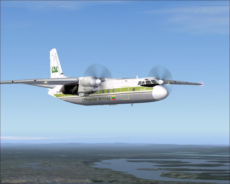 Repaint "Lithuanian airlines" LY-AAF for the An-24RV by Samdim - FS2004 ...