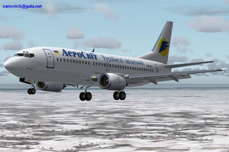 Aerosvit Boeing 737-300 - FS2004 Aircrafts - Avsim.su