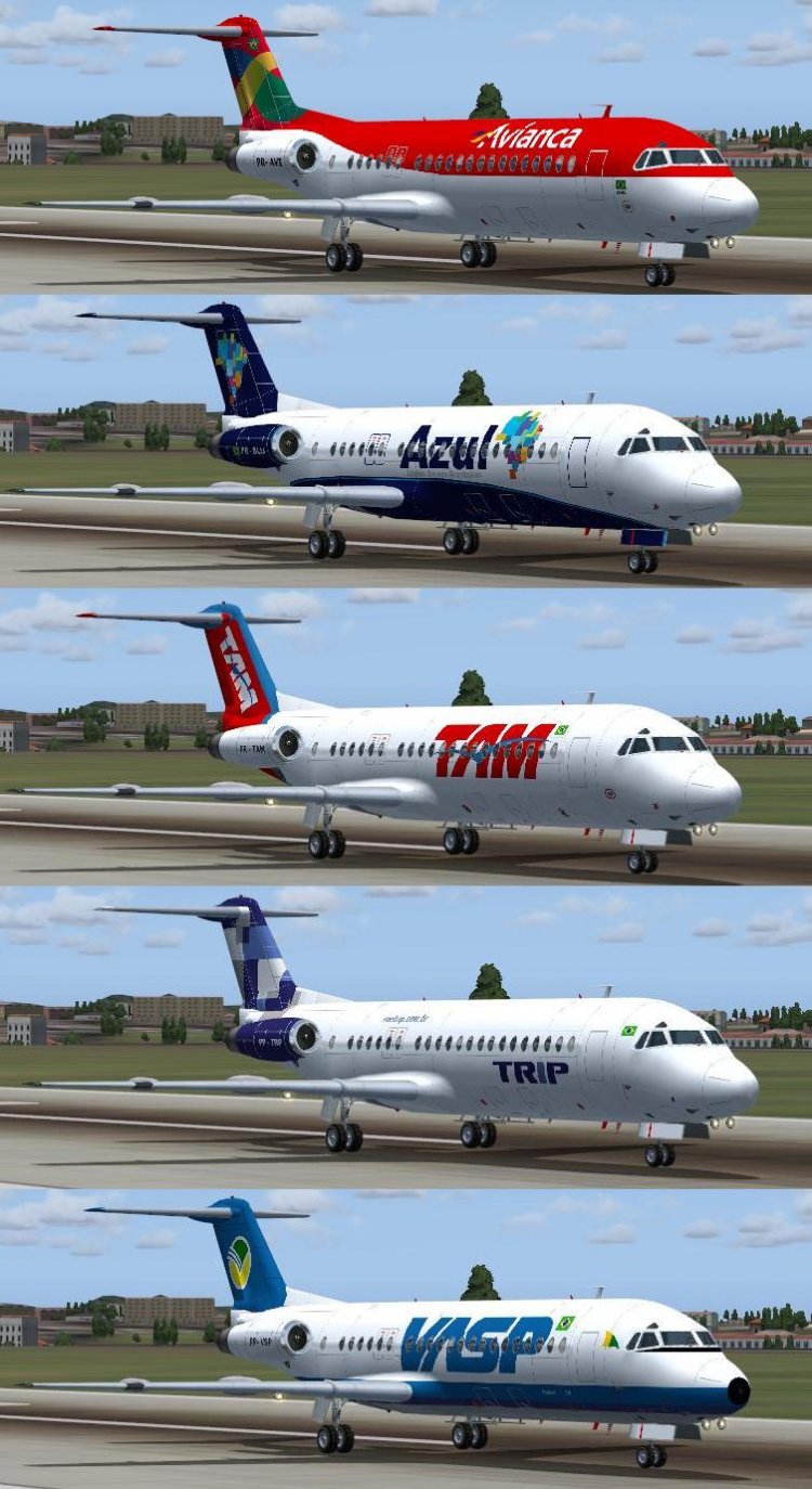 Fokker 28 - FS2004 Aircrafts - Avsim.su