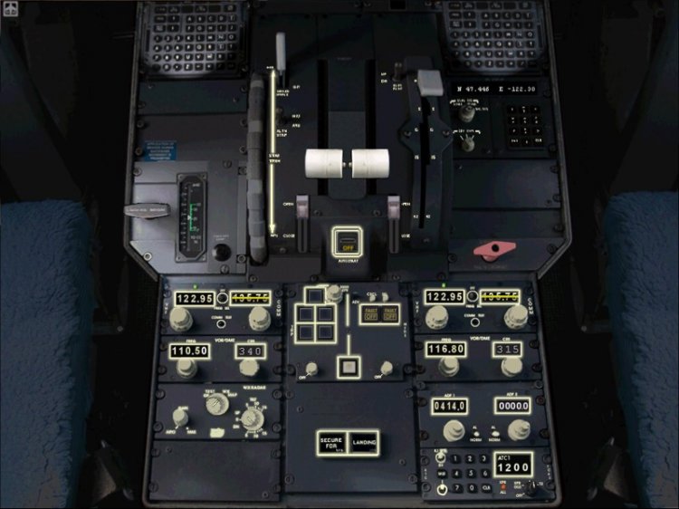 Fokker 100 panel - FS2004 Aircraft Panels - Avsim.su