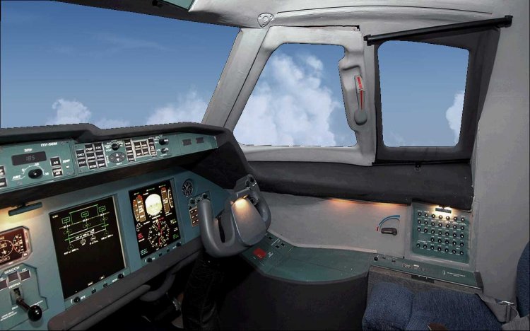Antonov An-148 panel (widescreen) - FS2004 Aircraft Panels - Avsim.su