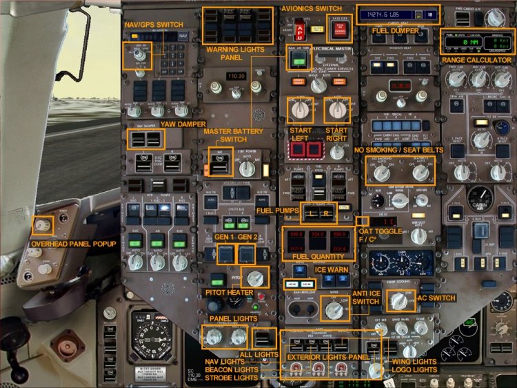 Panel for boeing 757 - FS2004 Aircraft Panels - Avsim.su