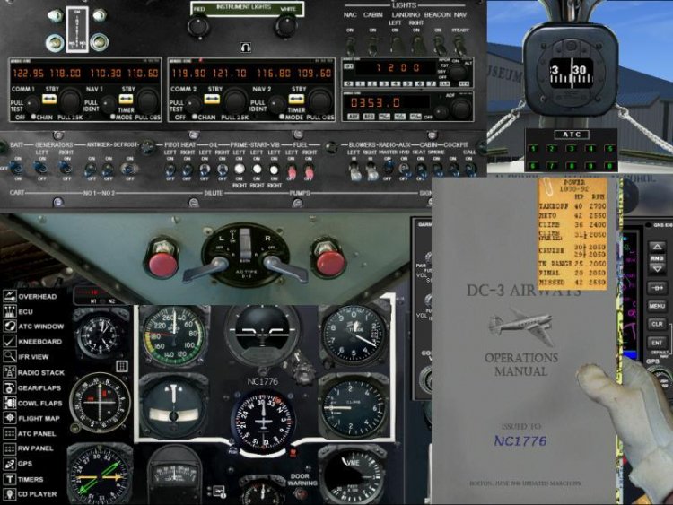 Douglas DC-3 - FS2004 Aircraft Panels - Avsim.su