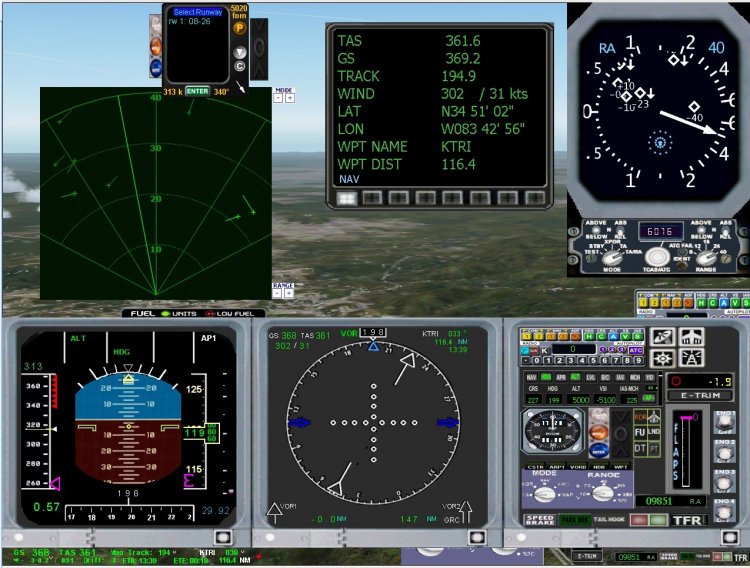 FS2004 Version 2.0 Glass Cockpit Mini Panel - FS2004 Gauges - Avsim.su