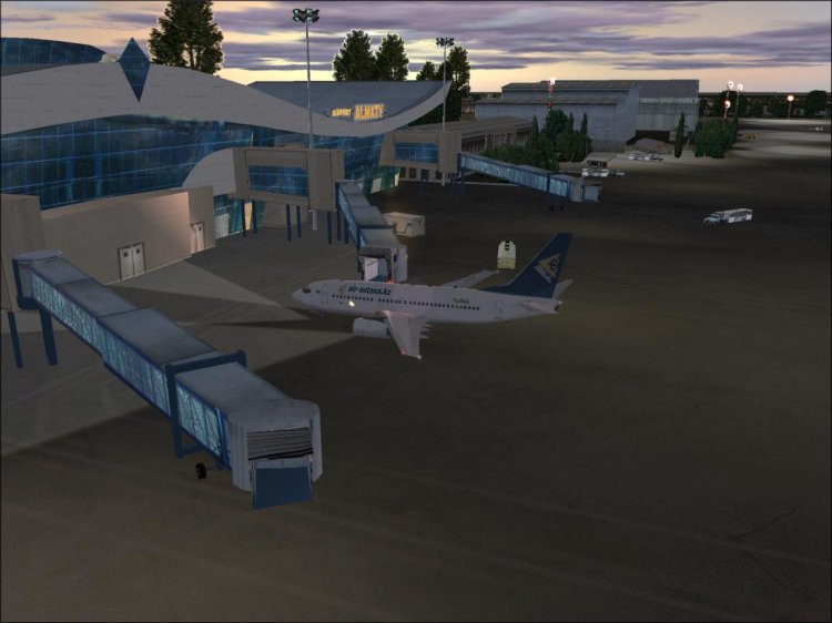 Airport Almaty Intl. (UAAA) FS9 v.2.0 - FS2004 Sceneries - Avsim.su