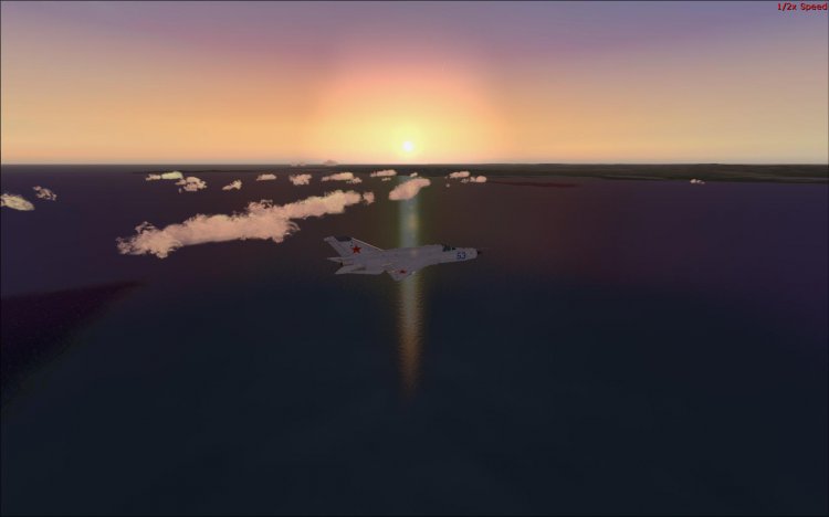 Alternative sunset texture for Spike's Water Environment V3.3 - FS2004 ...