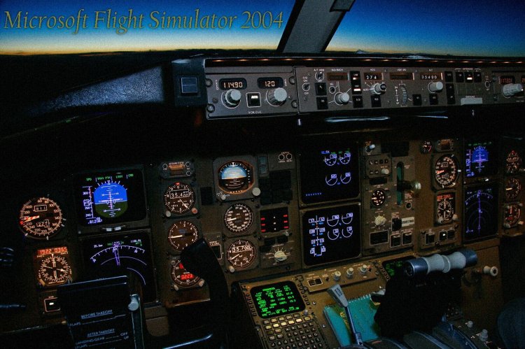 Splash Screen Cockpit B767 - FS2004 Splash Screens - Avsim.su