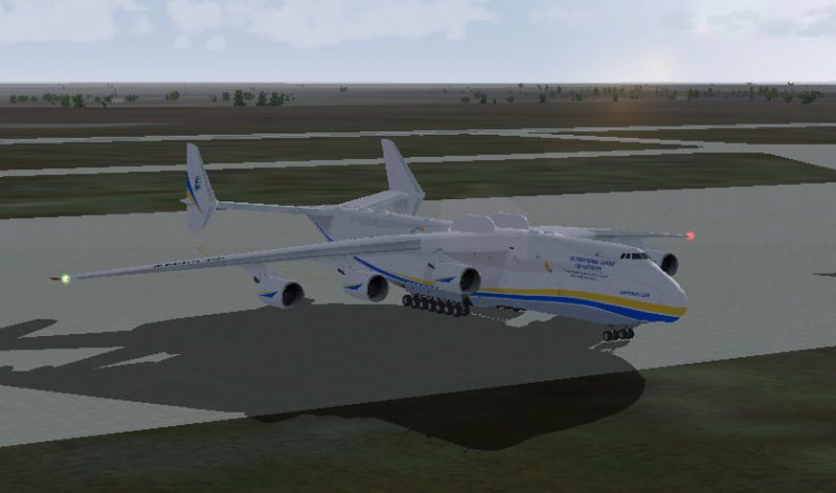 AI An-225 Mriya new livery - FS2004 AI Traffic Aircrafts - Avsim.su