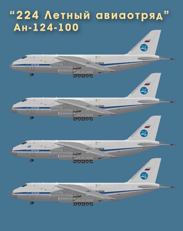 Ан-124-100 "224 Летный авиаотряд" - FS2004 AI Traffic Aircrafts - Avsim.su