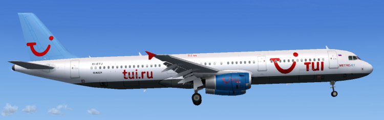 FSX/FS2004 AI aircraft Kolavia Airbus A321 IAE - FS2004 AI Traffic ...