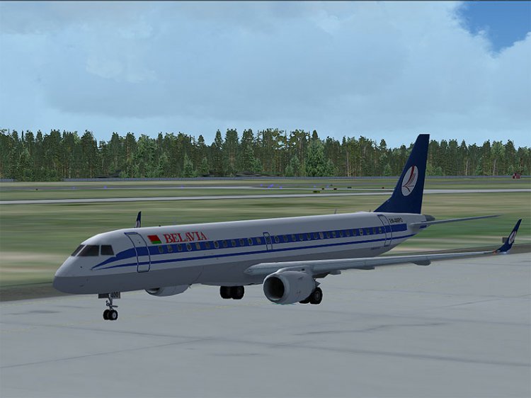 Files - "Belavia" livery for E195 - Avsim.su