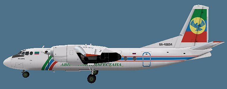 Files - AI AN-24RV "Dagestan Airlines" - Avsim.su