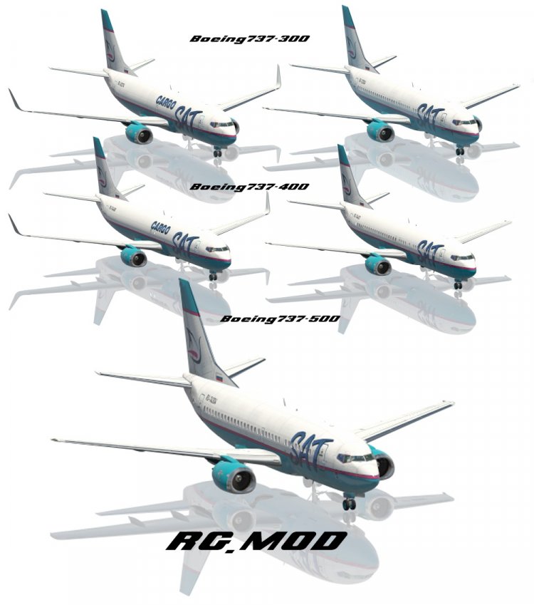 SAT Airline livery for IXEG 737 Classic RG_MOD aircraft from Rashid - X ...